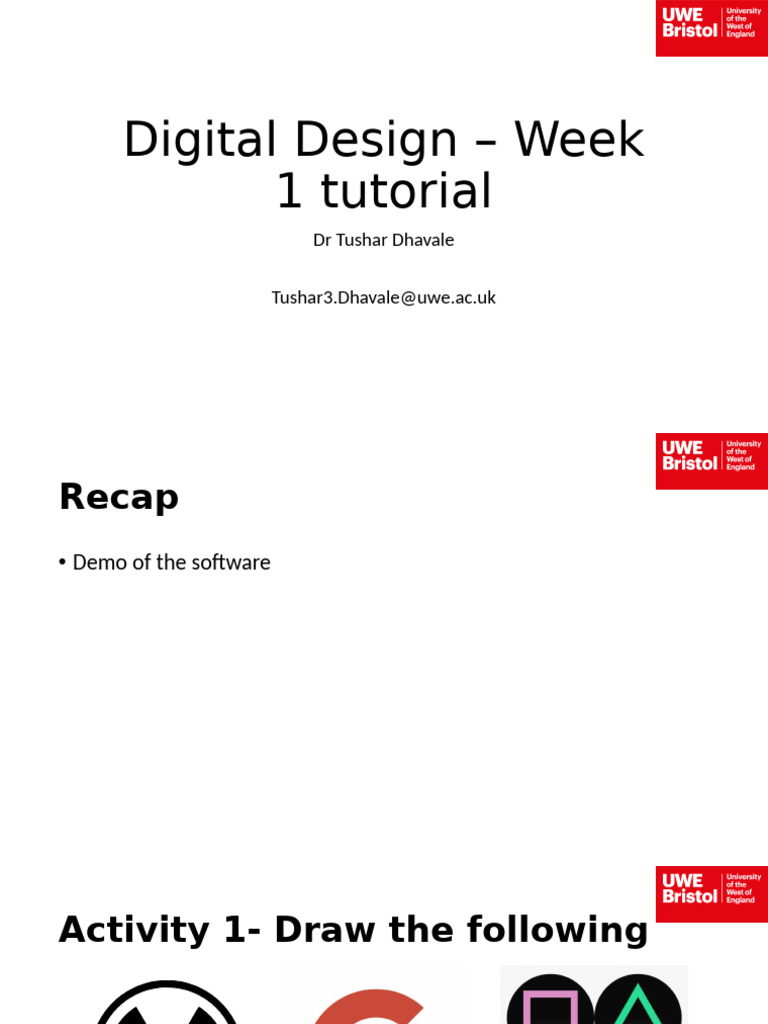 CAD - Week 1 - Tutorial | PDF