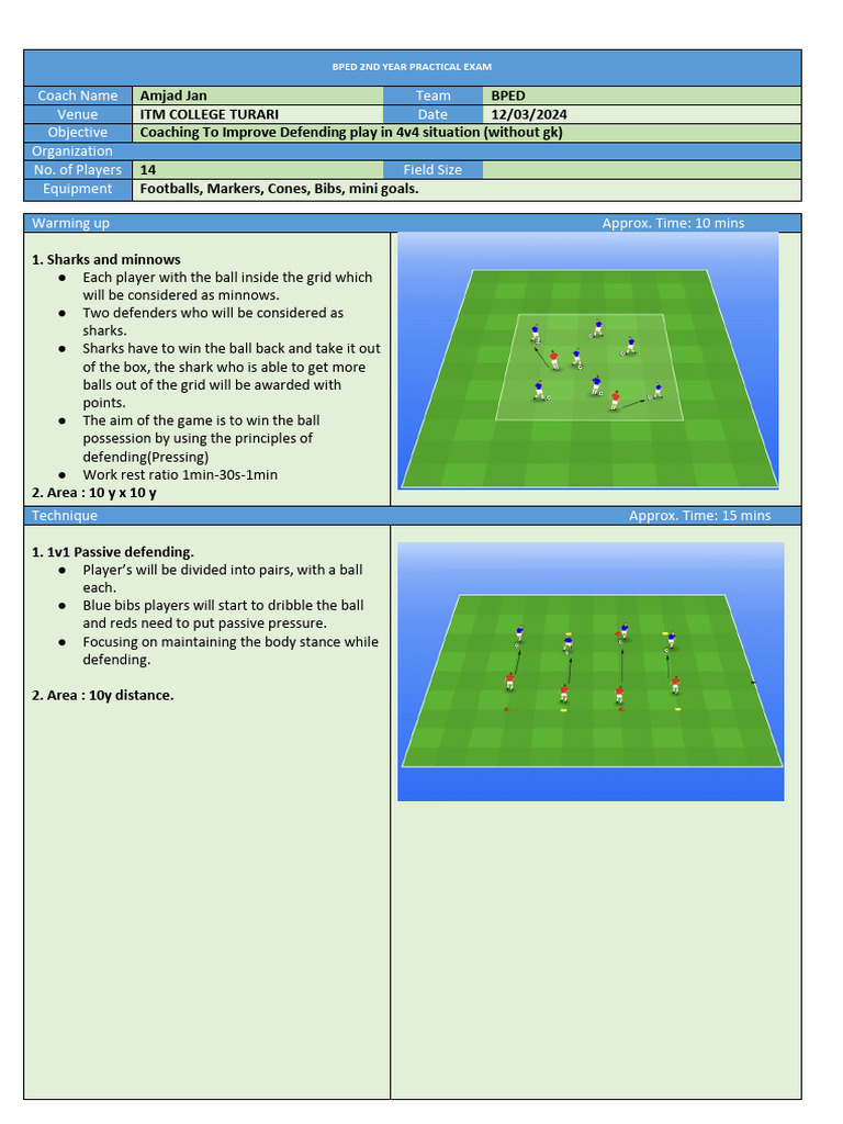 BPED Football Assessment | PDF