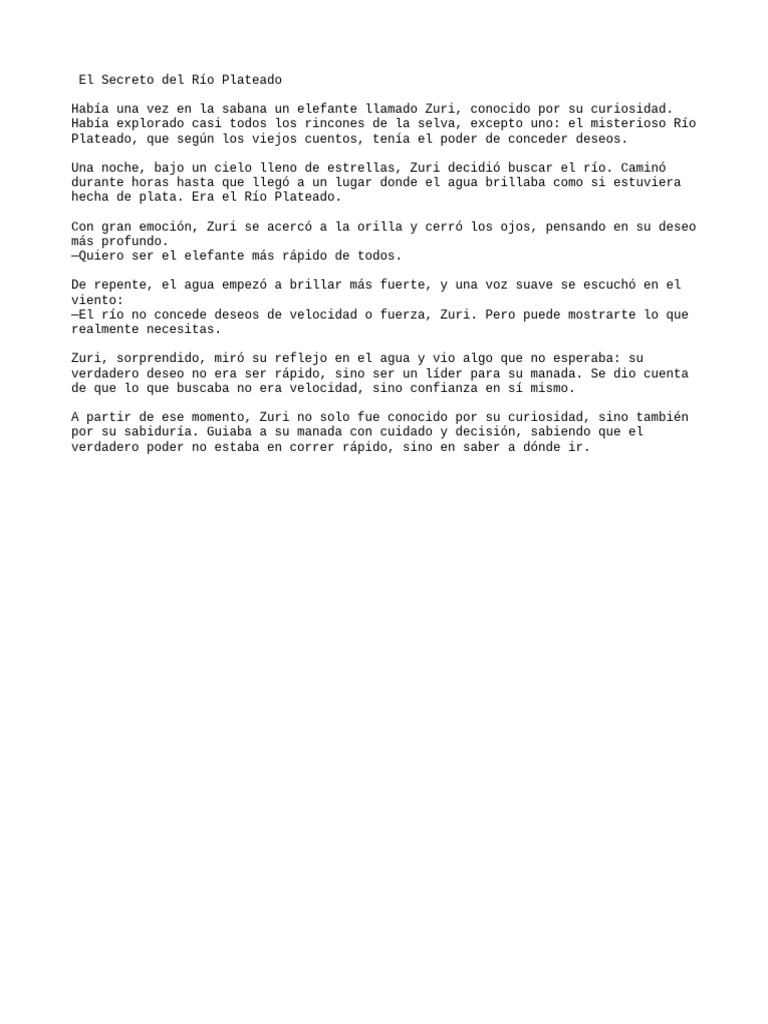 El Secreto Del Río Plateado | PDF
