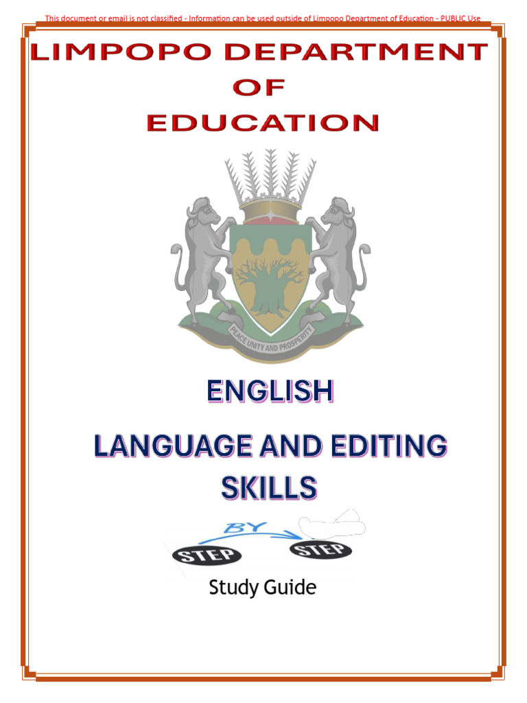 English Language and Editing Skills. A Step-By-Step Study Guide | PDF ...