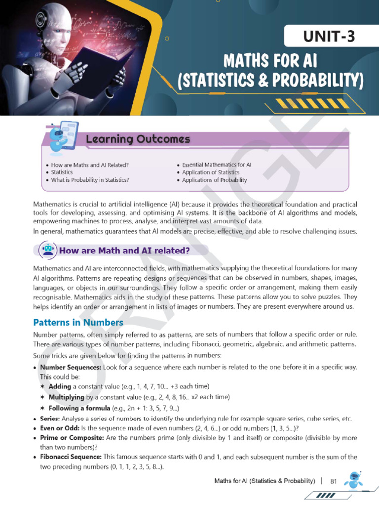 Maths in AI | PDF