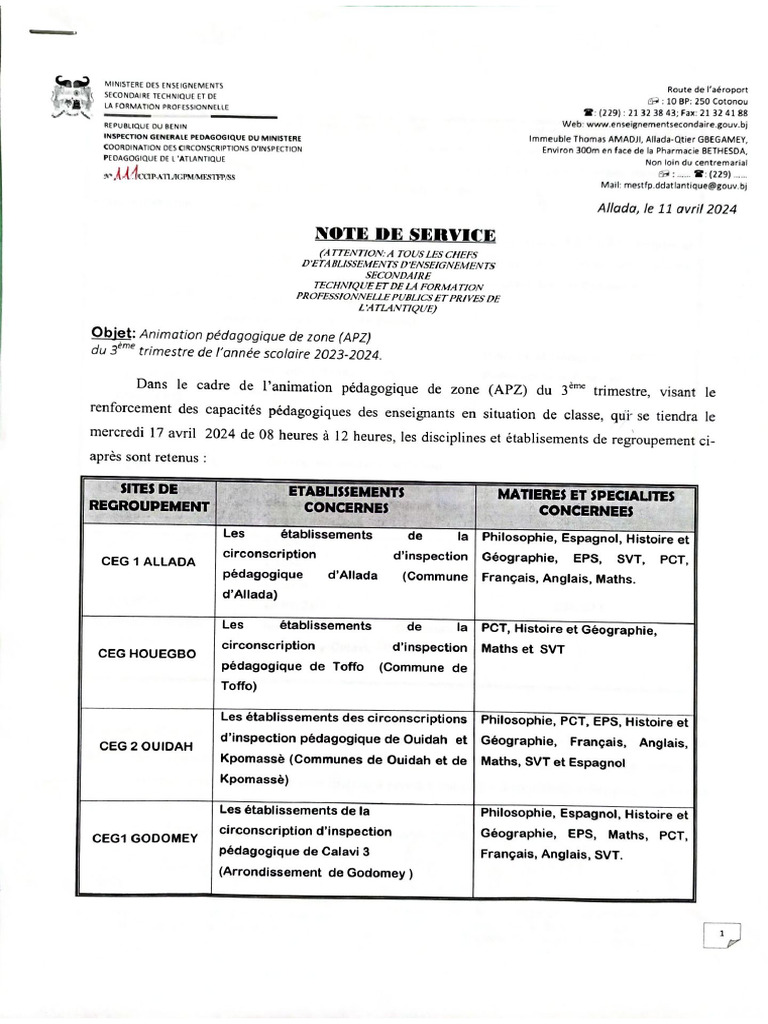 APZ 3ètrimestre 2024 ATL | PDF
