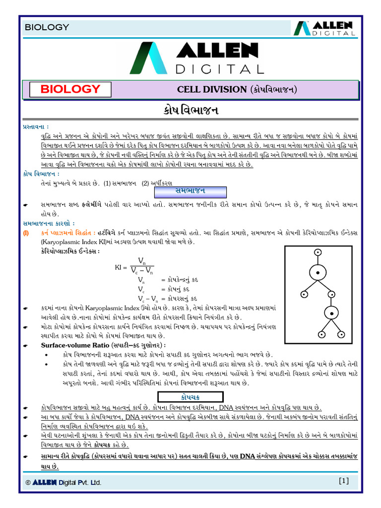 Cell Cycle Division Neet | PDF
