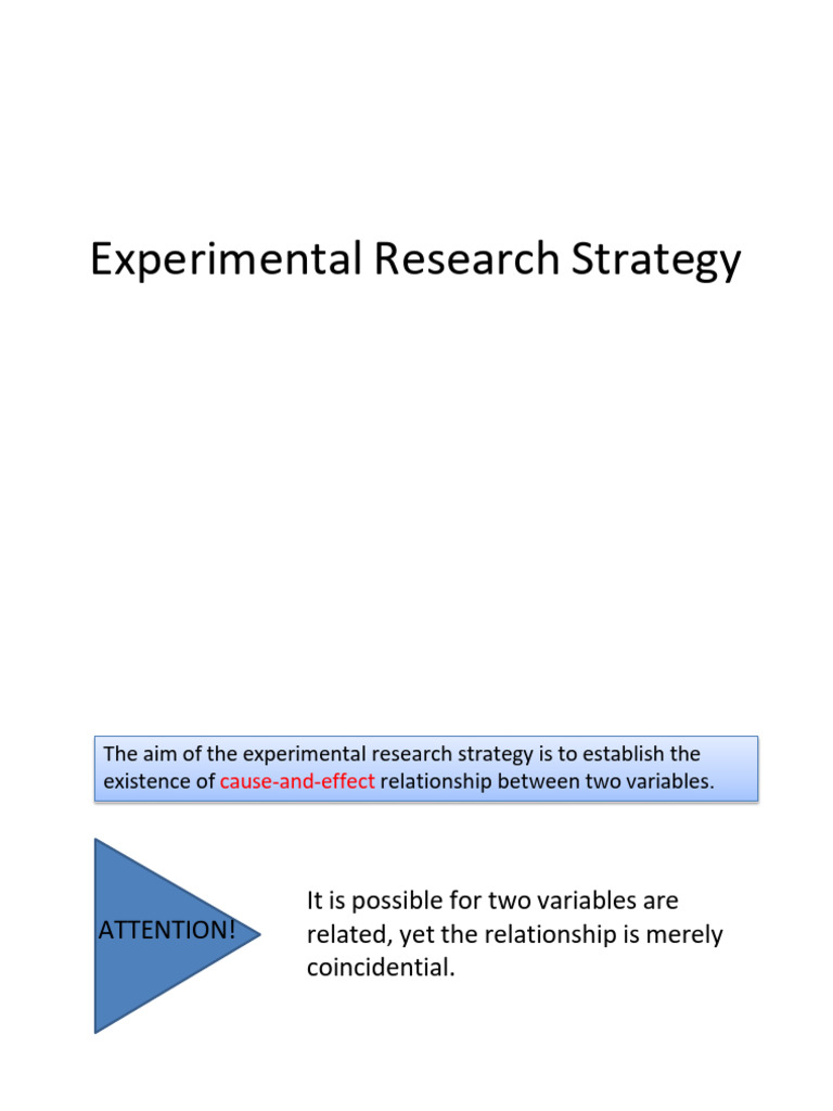 Lesson 02 Intro To Experimental Research Strategy 1 | PDF | Experiment ...