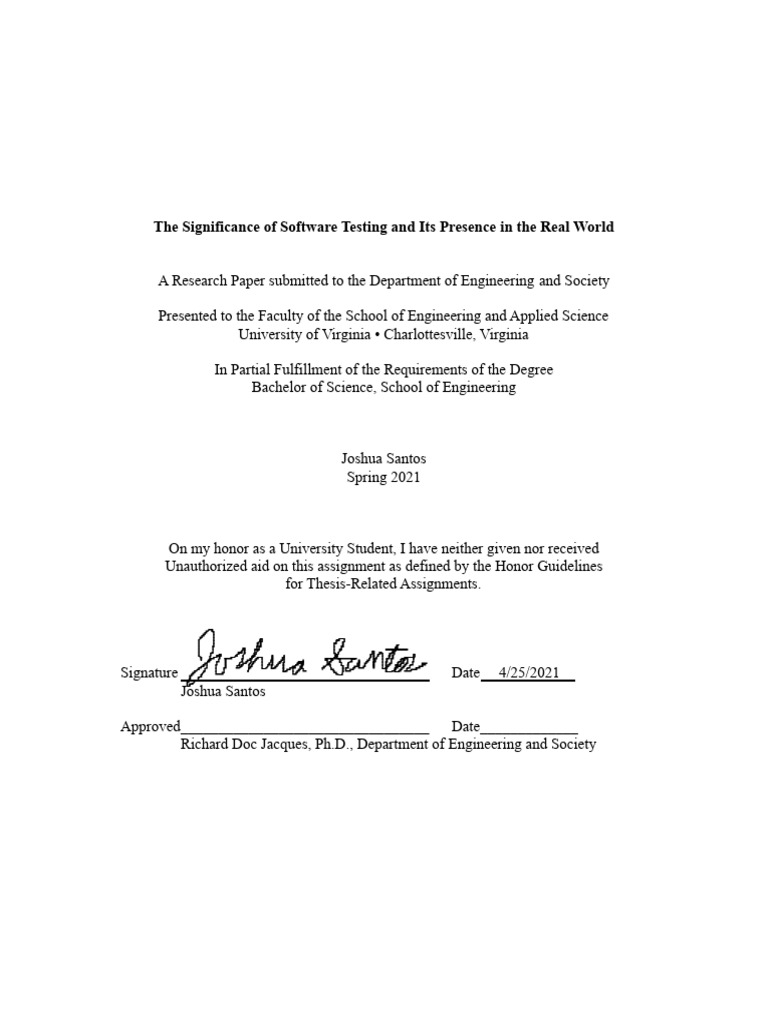 Santos Joshua STS Research Paper | PDF | Software Testing | Test Driven ...