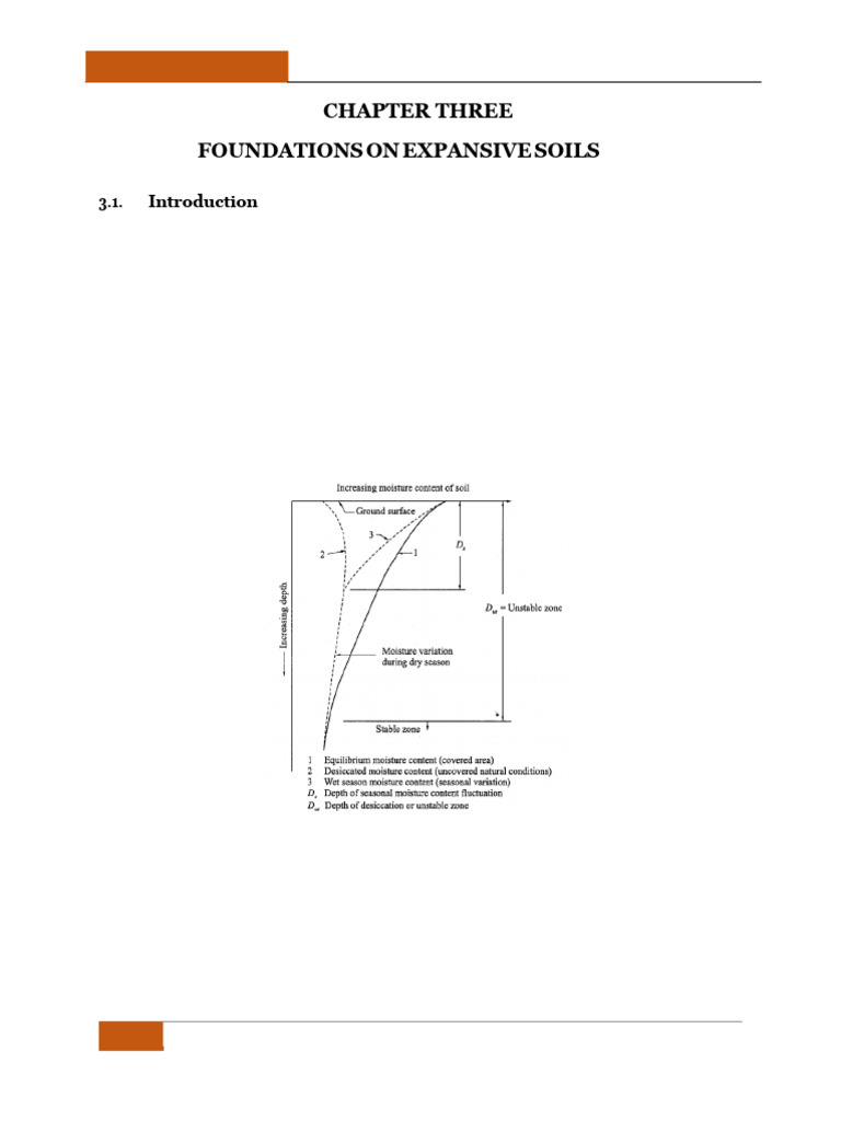 Chapter 3-Foundations on Expansive Soils-Lecture Note | PDF | Deep Foundation | Minerals