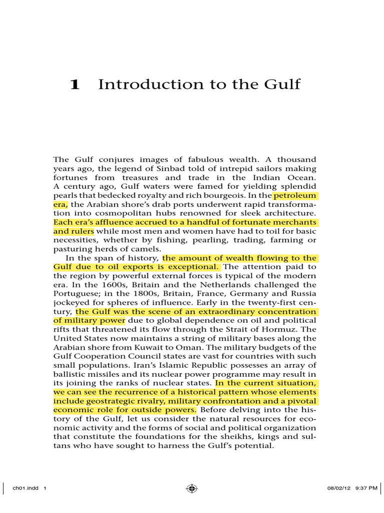 Commins Intro To The Gulf States A Modern History | PDF | Persian Gulf ...
