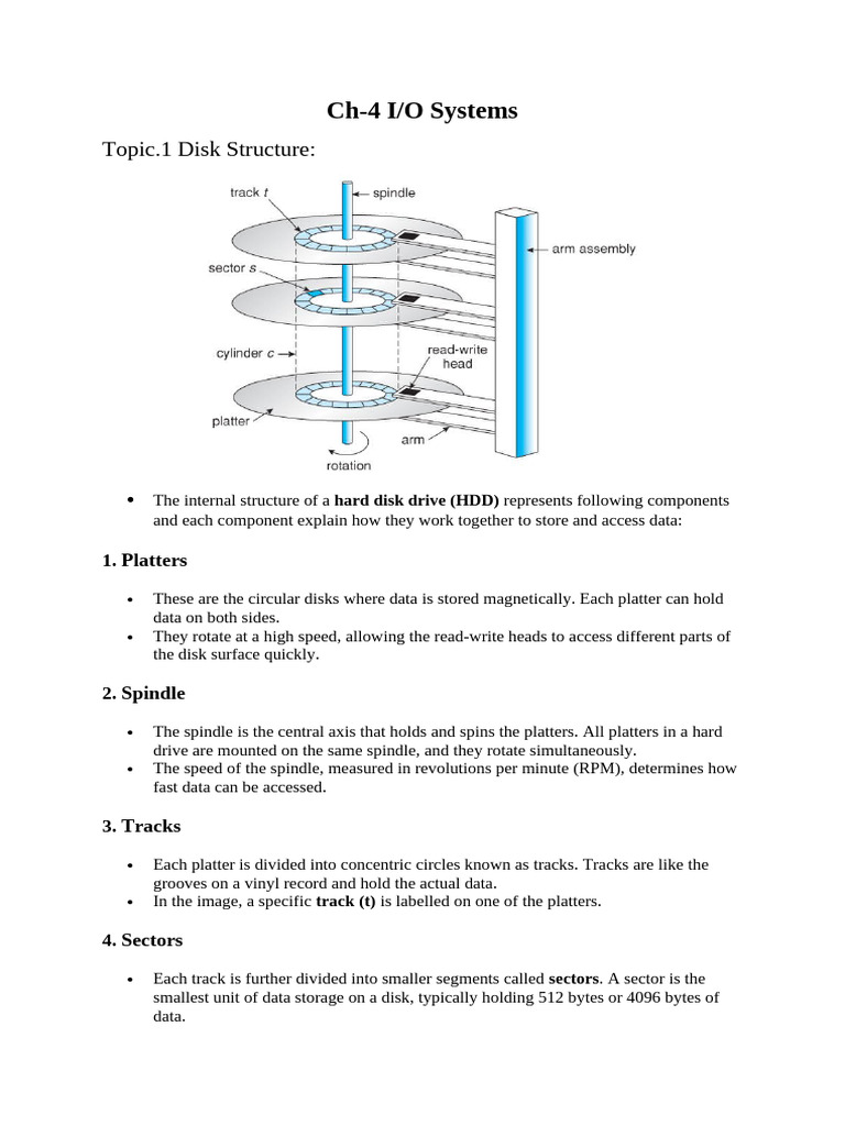Ch-4 2 Topics | PDF | Hard Disk Drive | Computer Data Storage