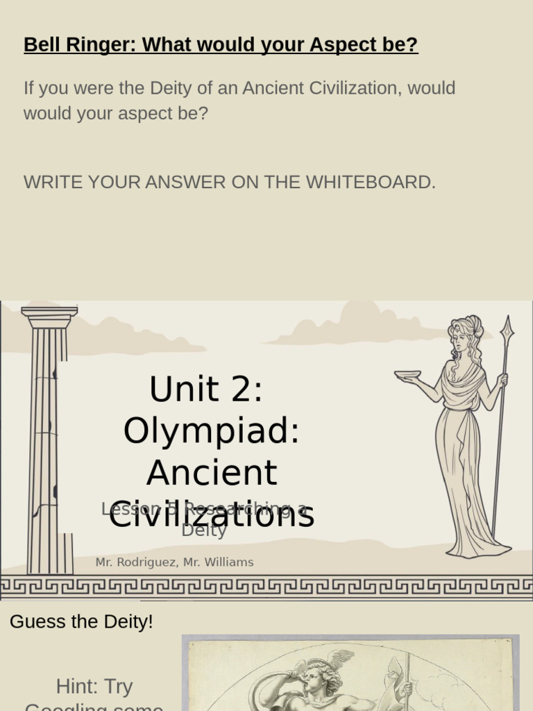 Unit 2, Lesson 5_ Research a Deity | PDF