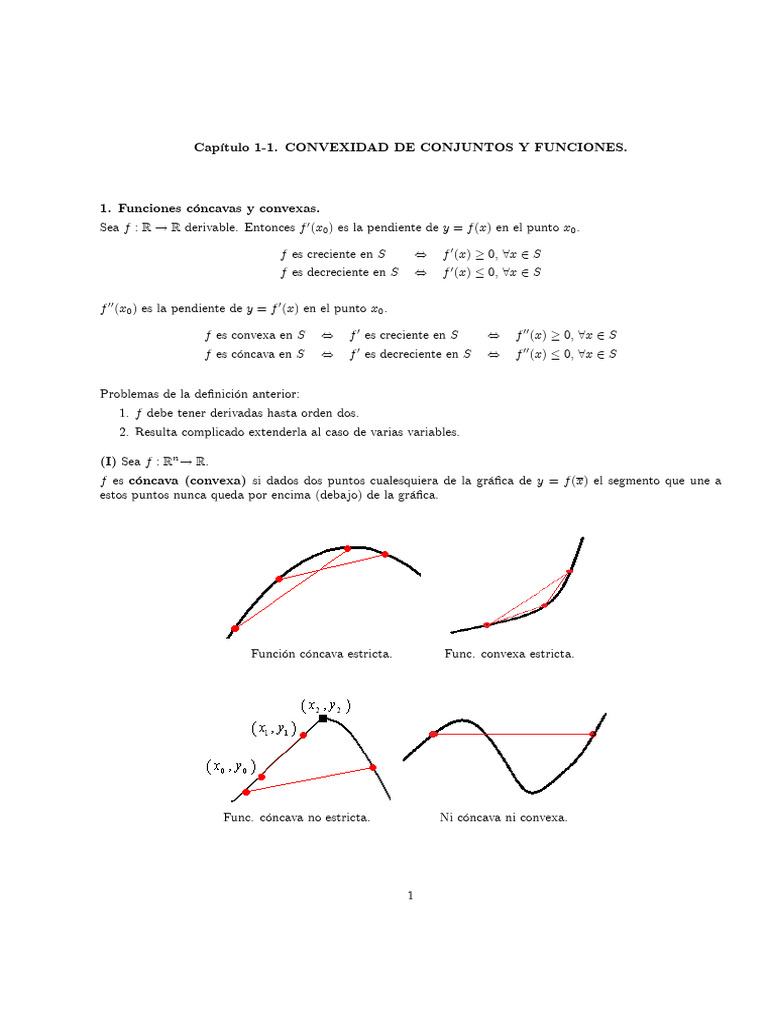 Cap1 Clase1 | PDF | Conjunto convexo | Pendiente