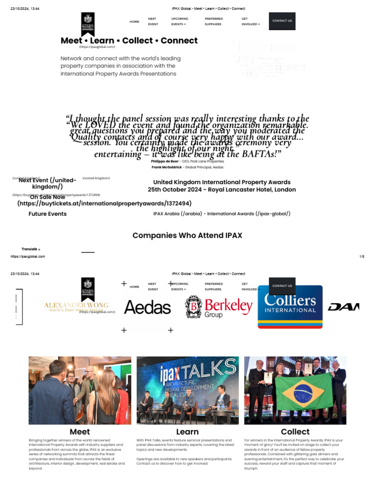 IPAX Global Networking Events | PDF | Home & Garden