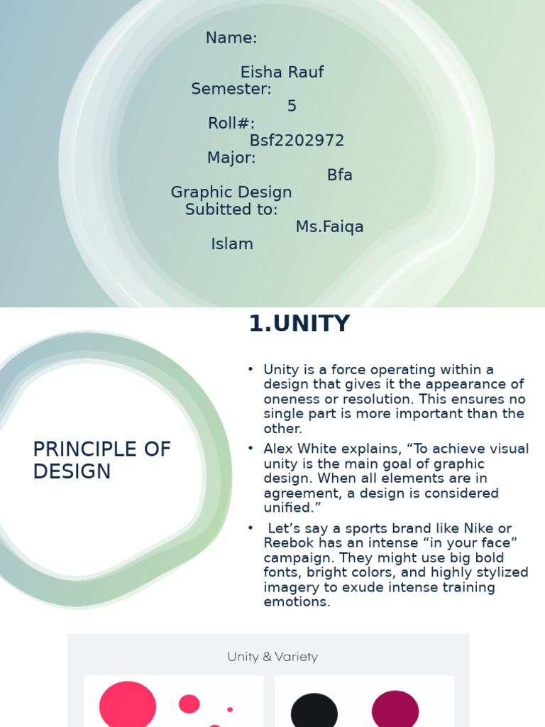 Principle of Design | PDF | Rhythm