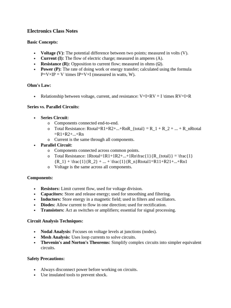 Digital Notes | PDF | Electrical Network | Voltage