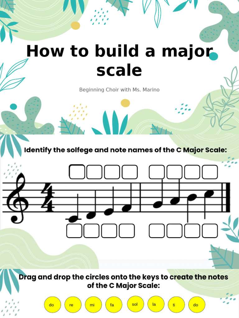 Week 7 - How To Build A Major Scale | PDF | Language Arts & Discipline