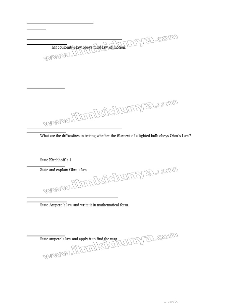 Class 12 Physics Guess Paper 2025 | PDF | Inductance | Inductor