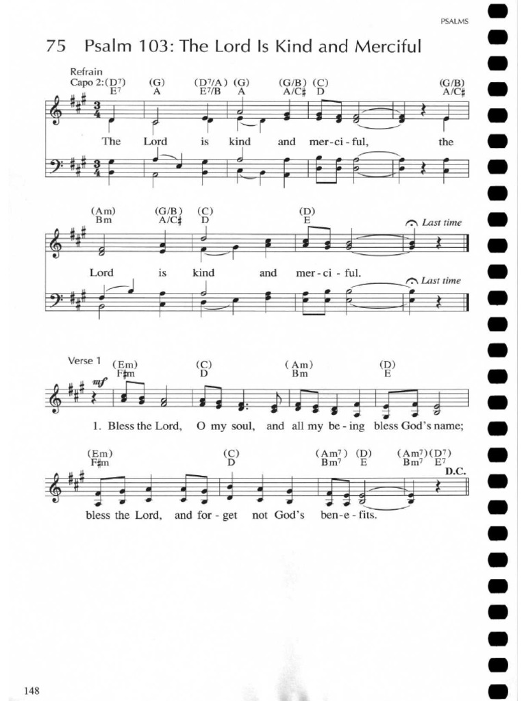 Psalm 103 The Lord Is Kind and Merciful Haugen | PDF