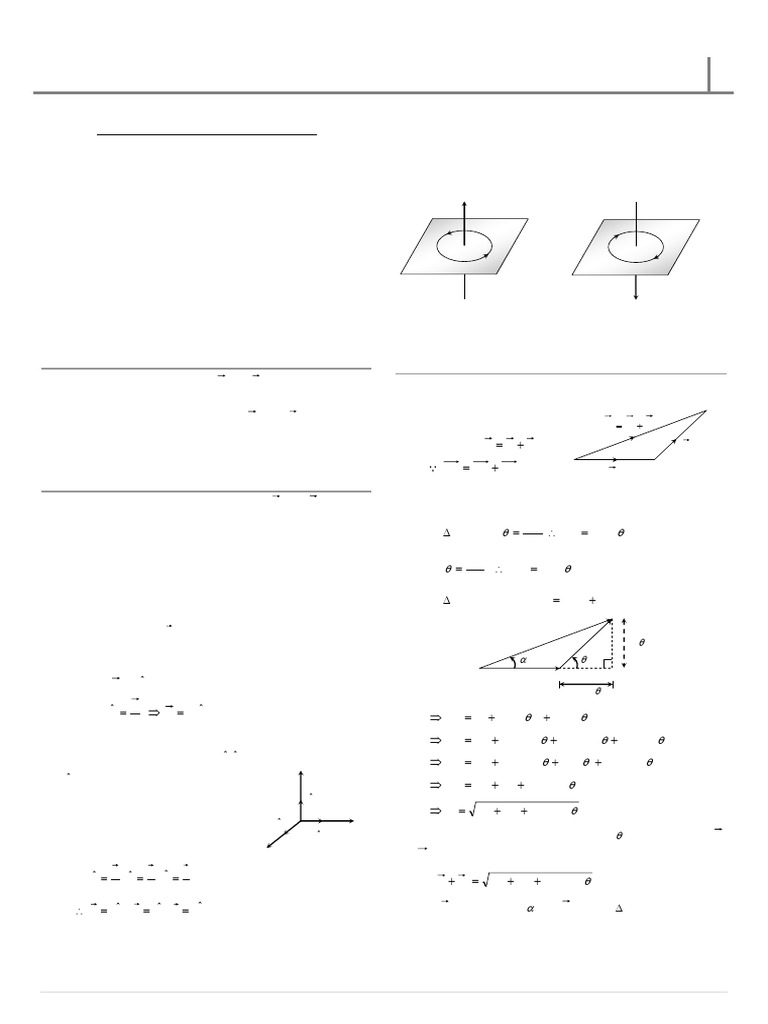 Theory | PDF | Euclidean Vector | Rotation