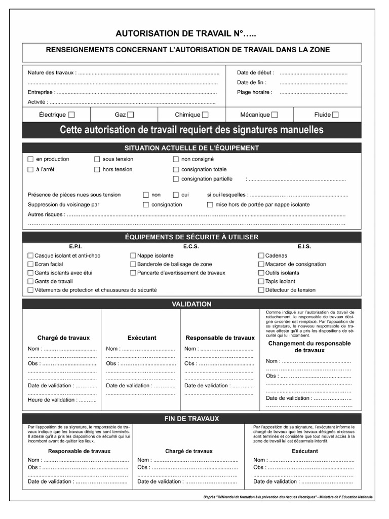 Autorisation de Travail | PDF