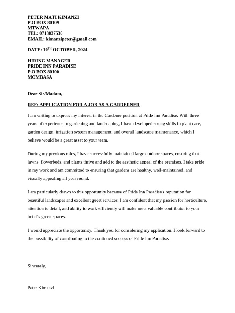 Peter Mati Kimanzi | PDF