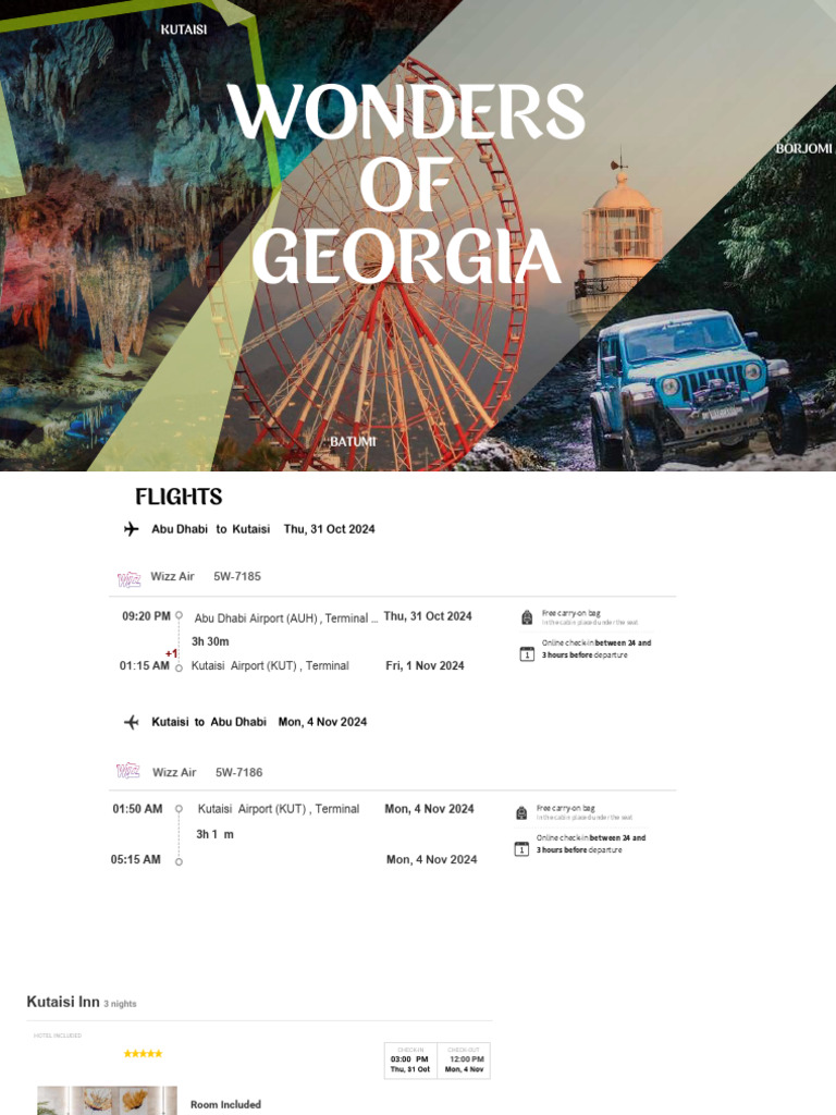 Wonders of Georgia 2024 - Compressed | PDF | Travel Visa
