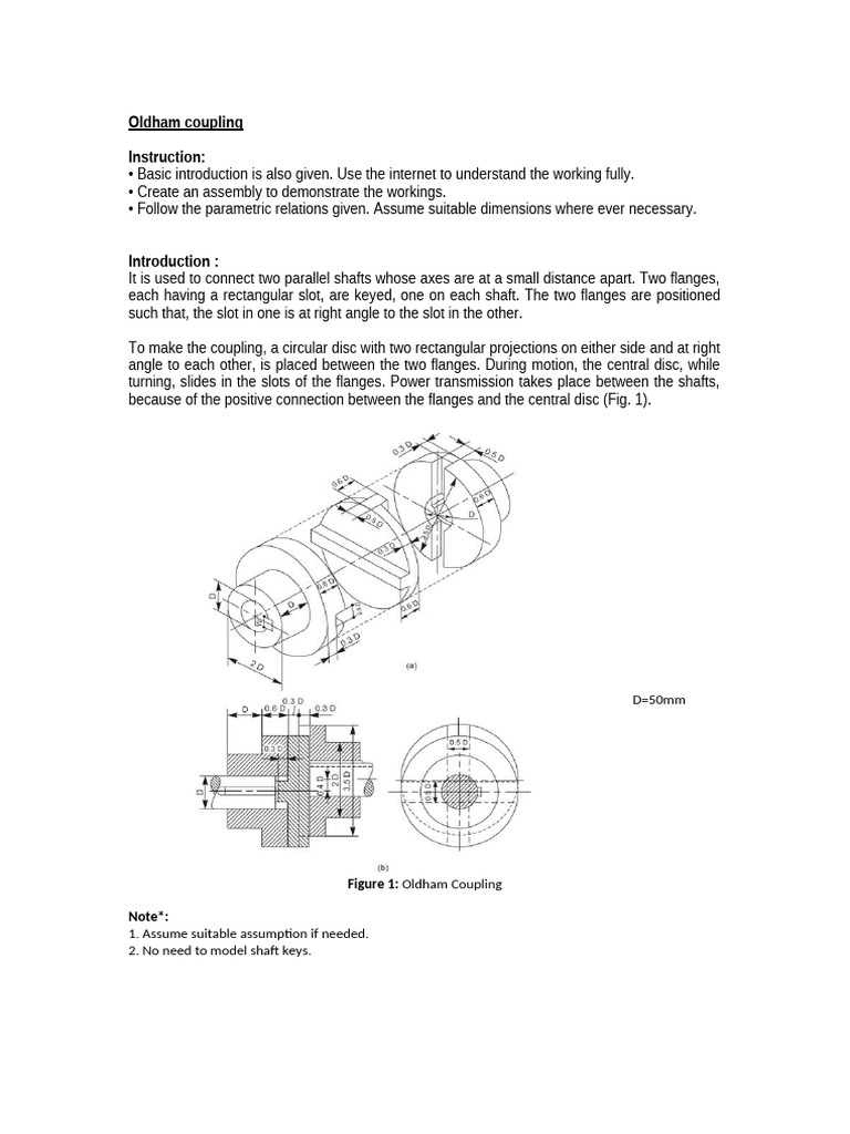 Oldham Coupling | PDF