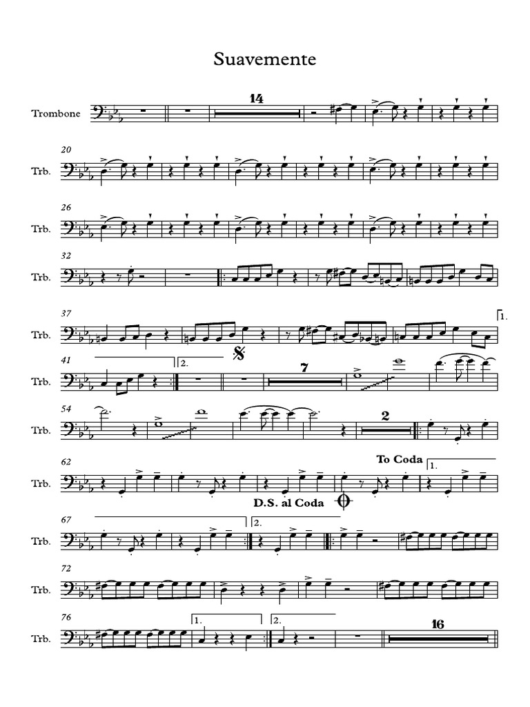 Suavemente Trombone | PDF