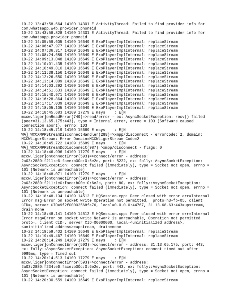 Log | PDF | Network Socket | Network Layer Protocols