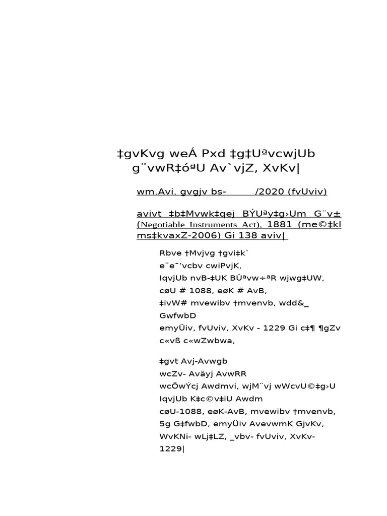 Good Format-NI Act Plaint - Hazi Abdus Sattar | PDF | Cooking, Food & Wine