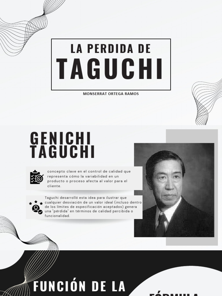 La Perdida de Taguchi | PDF