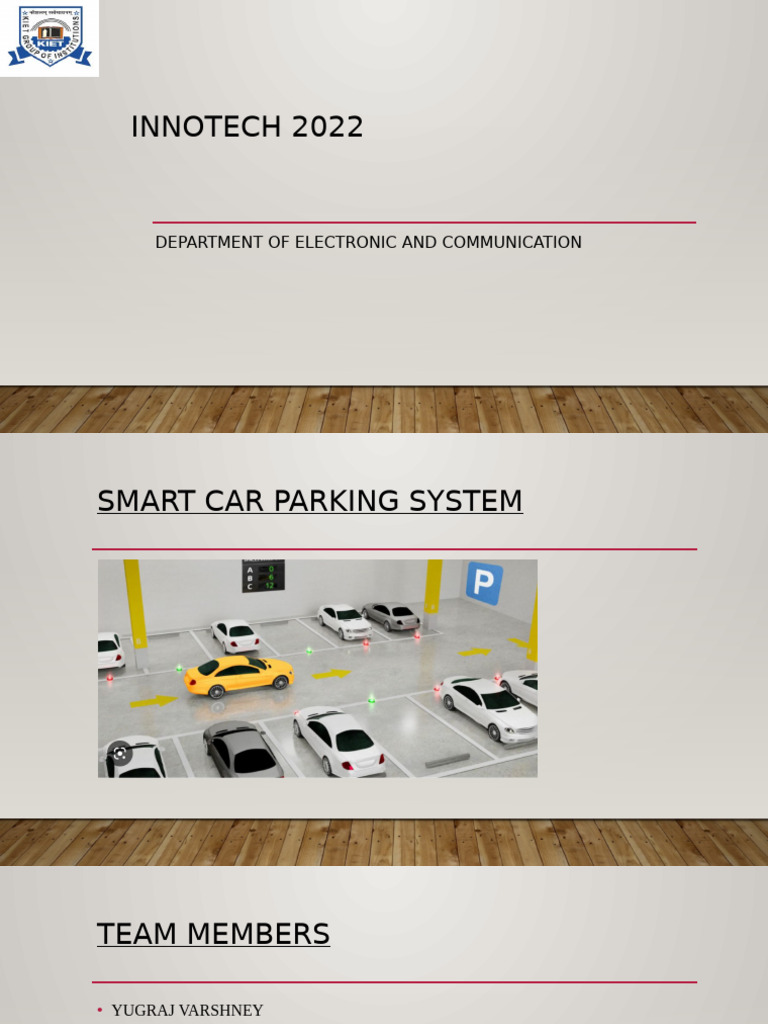 Edit Presentation of Innotech 2022 | PDF | Parking | Servomechanism