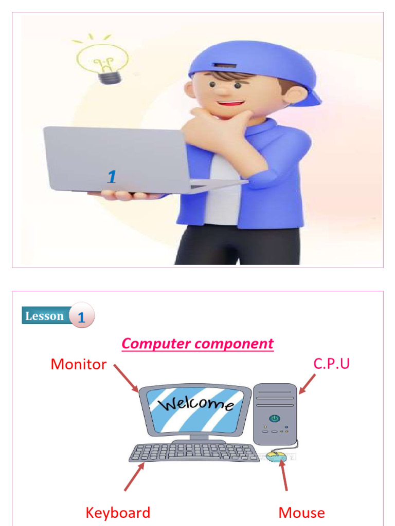 Computer Revision Sheet KG.1 First Term 2024 - 2025 | PDF