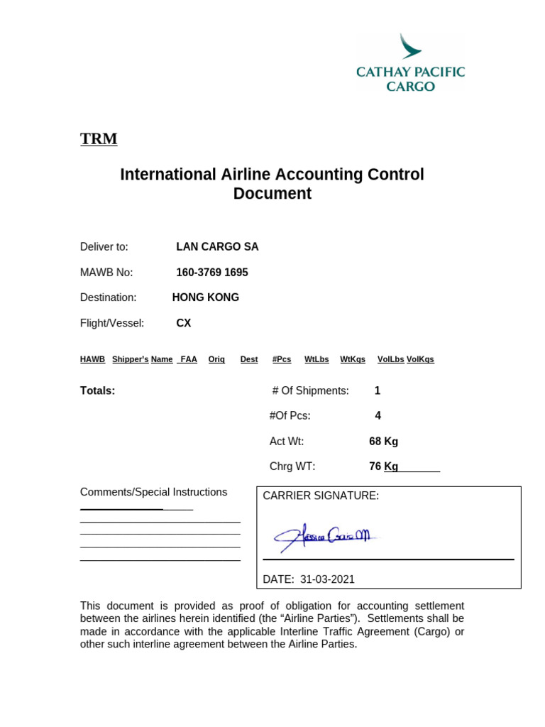 TRM CX LATAM CATHAY | PDF