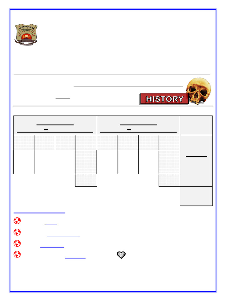 GR.8 SS FINAL EXAM Term 4 - History 2024 Eng | PDF