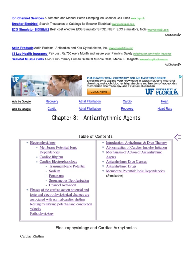 Cardiac Rhythm Disorders With RMP and Inactivcating Sodium Channels ...