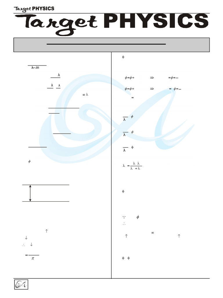 DPP-75 MODERN PHYSICS (Batch - 2) 20TH, Oct SOL | PDF | Theoretical Physics | Optics