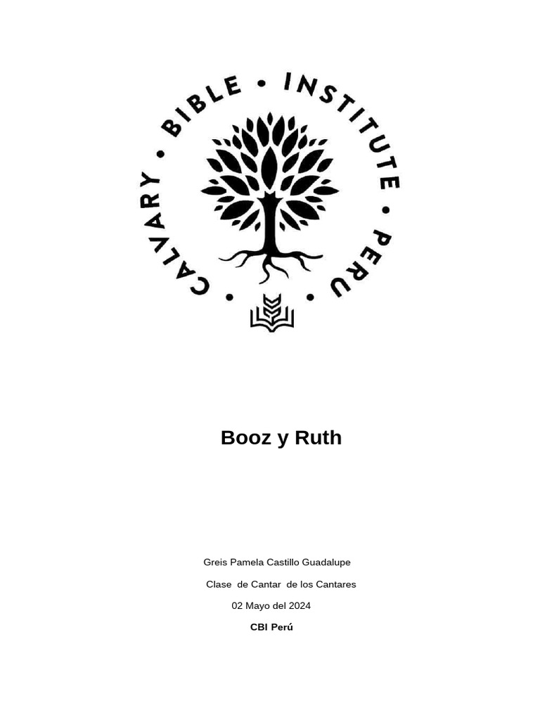 Copia de Booz y Ruth | PDF | Amor | Canción de canciones