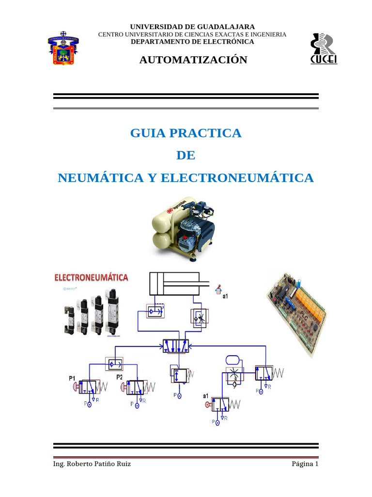 Guía de Practicas - NyE | PDF | Neumática | Solenoide