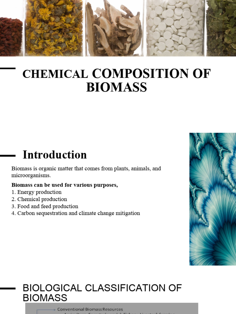 Chemical: Composition of Biomass | PDF | Nature