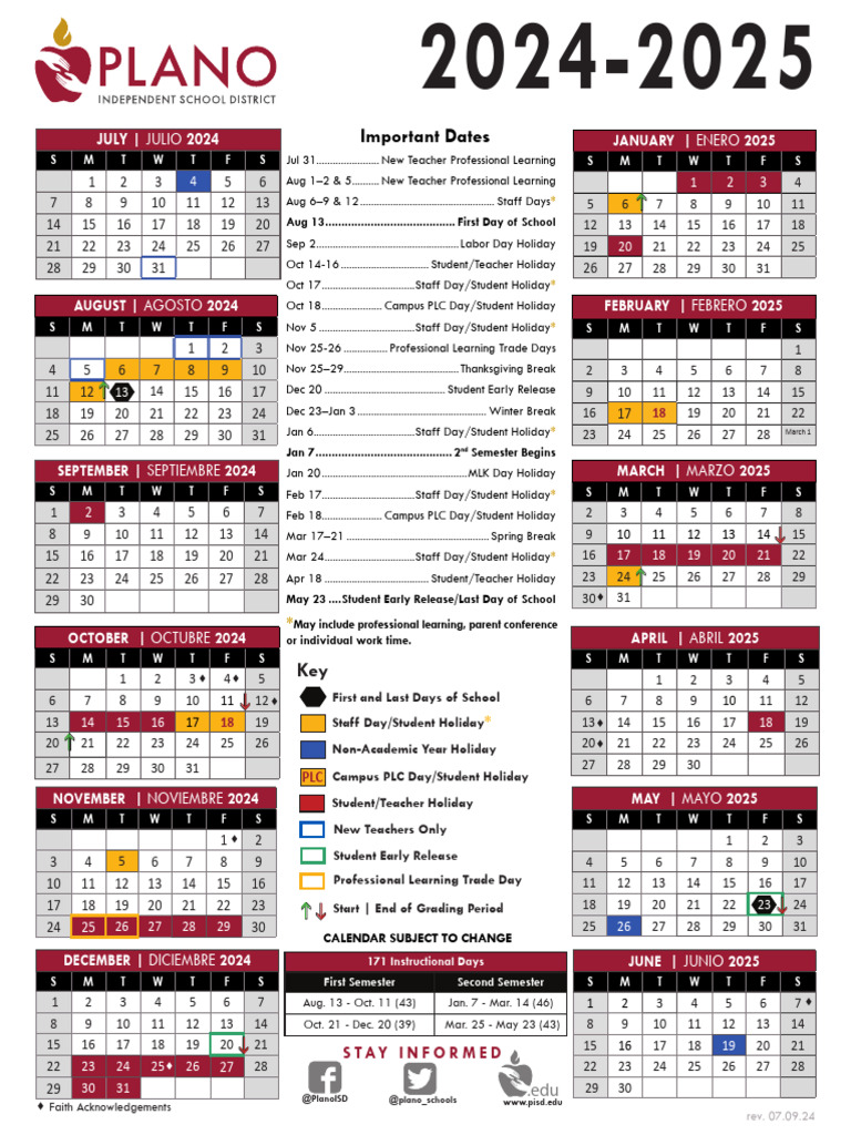 Calendar24 25 | PDF | Observances | Holidays