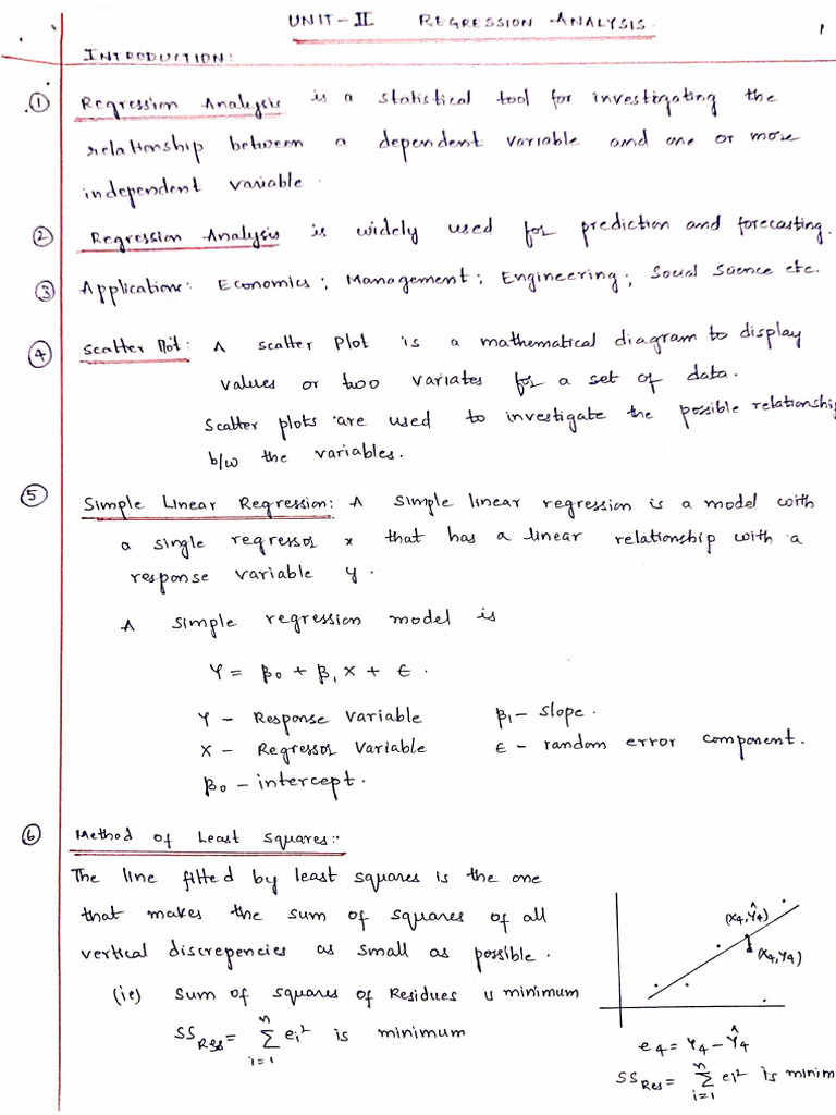 Unit 2 Regression Analysis | PDF