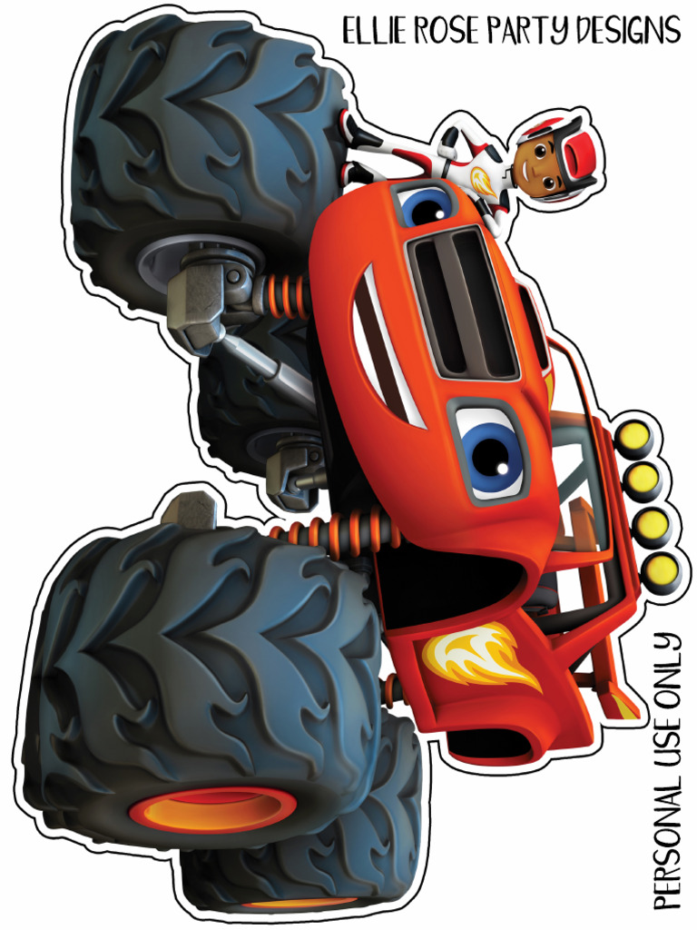 Blaze The Monster Machine Centerpiece With Aj | PDF