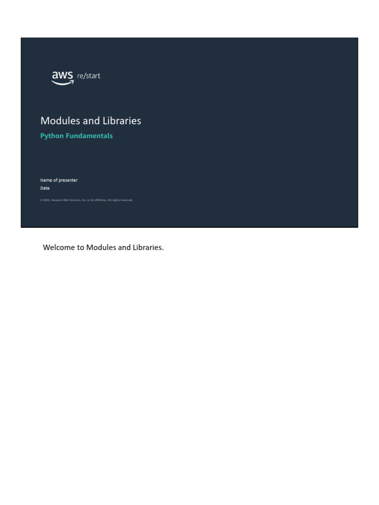 RSPP En-Us SG M05 Modslibraries | PDF | Json | Python (Programming Language)