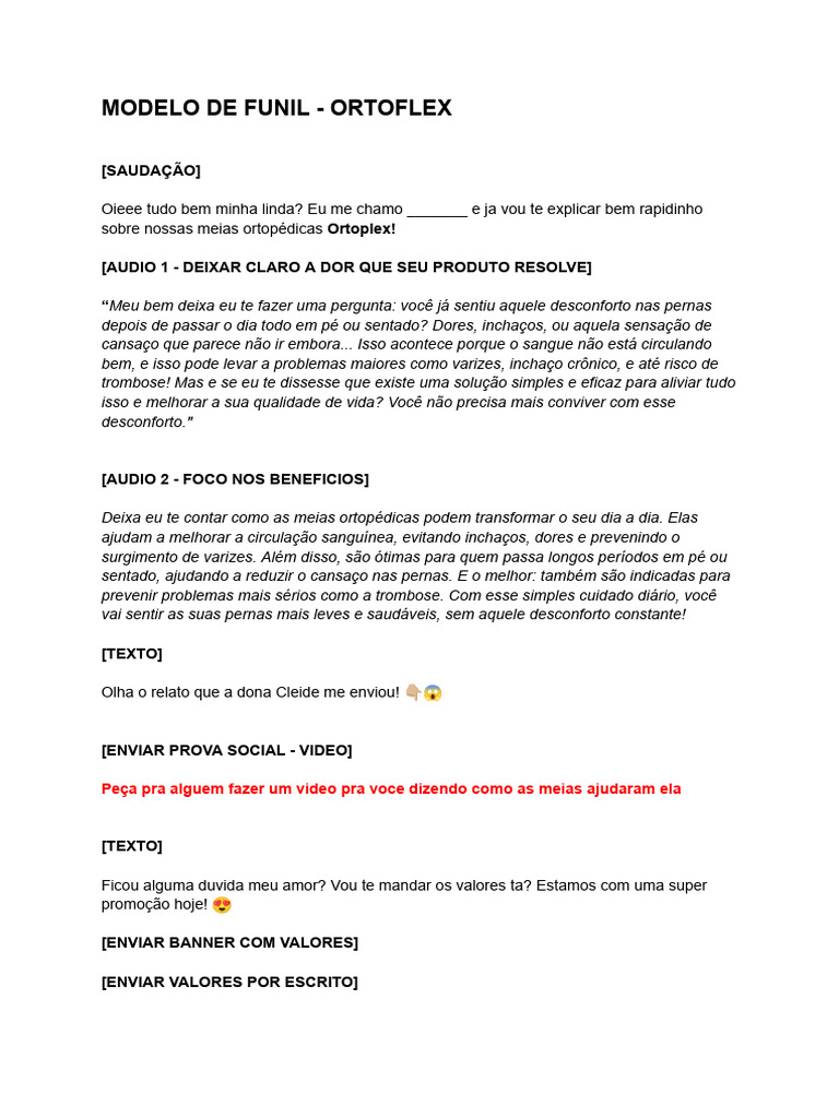 Modelo de Funil - Ortoflex | PDF