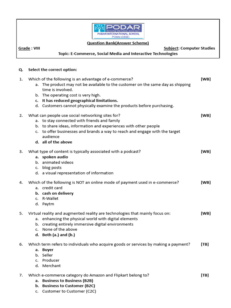 E-Commerce and Interactive Technologies | PDF | Virtual Reality ...