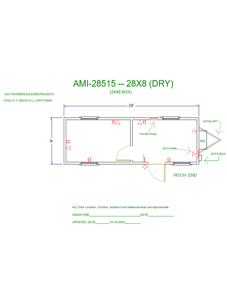 Data Panel Specifications for AMI-28515 | PDF