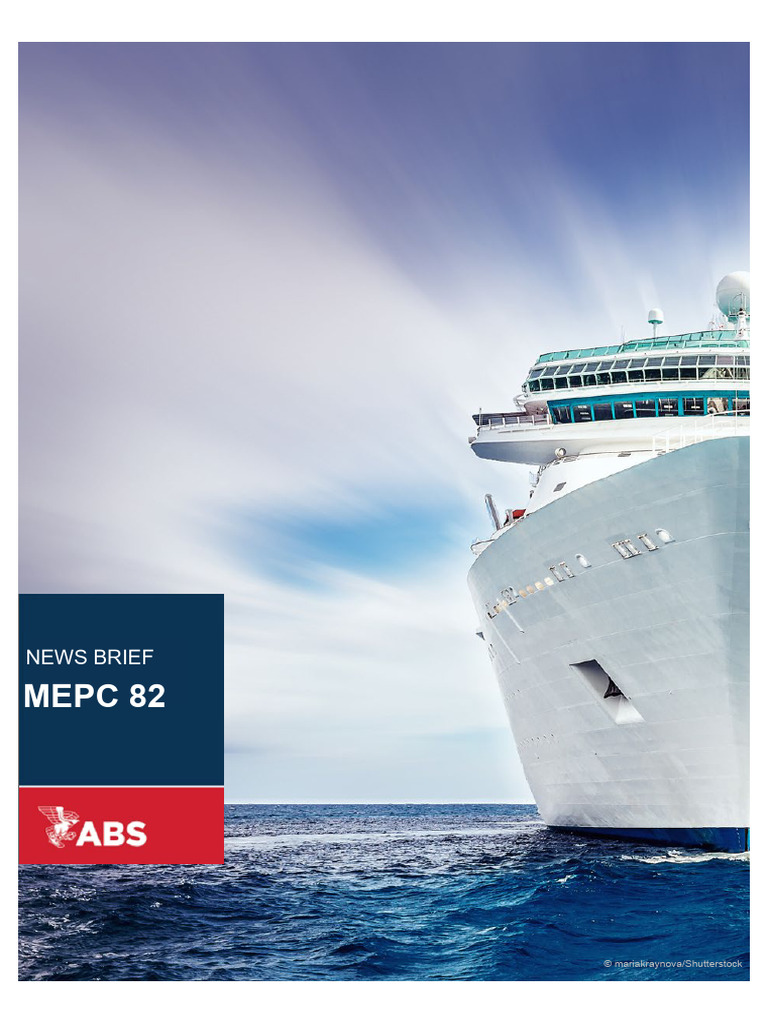 MEPC 82: Key Outcomes on Marine Emissions | PDF | Life Cycle Assessment