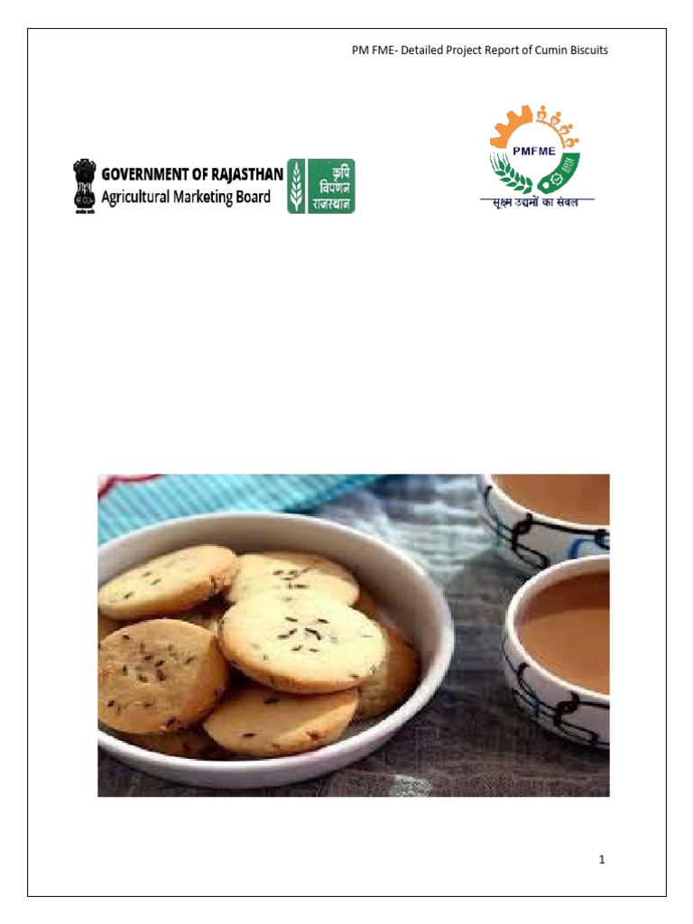 03082023102116AMModel DPR - Cumin Biscuit | PDF | Biscuit | Dough