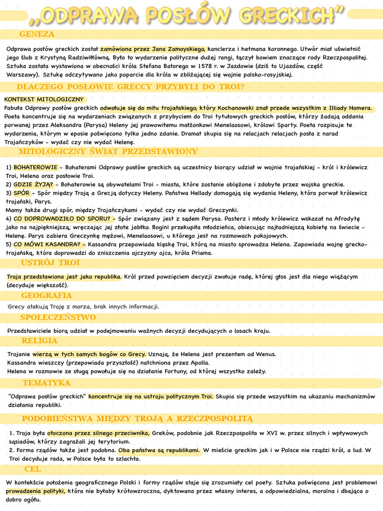 Geneza: Grecy Atakuj Troj Z Morza, Brak Innych Informacji | PDF