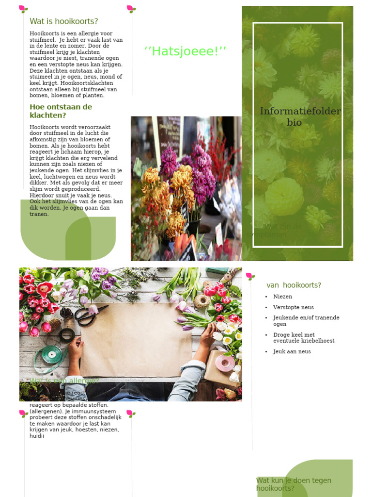 Informatiefolder Bio Hooikoorts | PDF