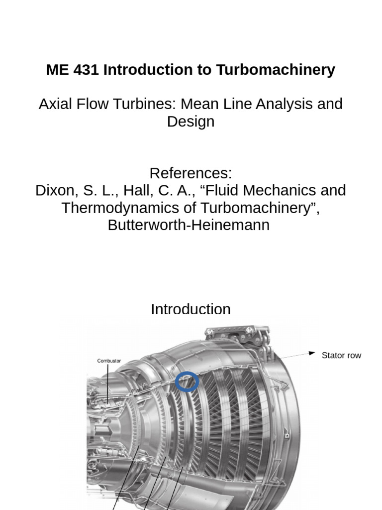 Me 431 CHPT4 | PDF | Turbine | Turbomachinery